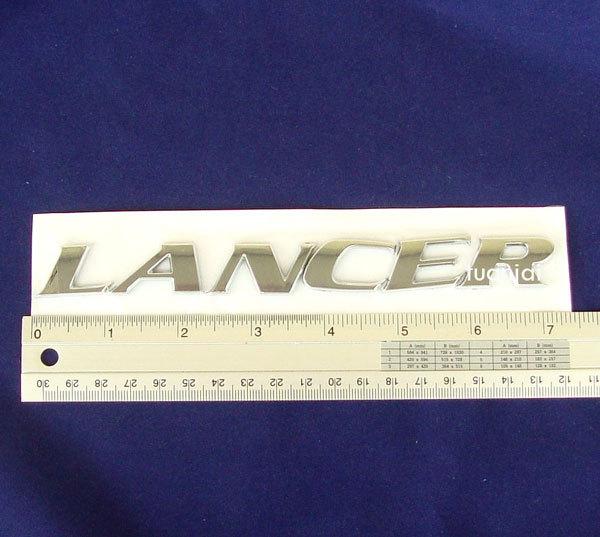 Sell LANCER MITSUBISHI LETTERS BADGE ADHESIVE STICKER EMBLEM LOGO ...
