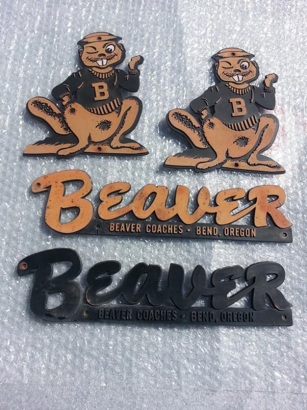 Sell 1970s 1980s 1978 "BEAVER" Coaches RV Motorhome Logo # 1 in ...