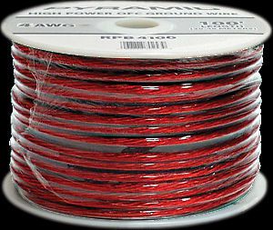 Purchase Power Wire 4 Ga. 100 Ft. Red Gold Series Pyramid Rpr4100 Wire ...