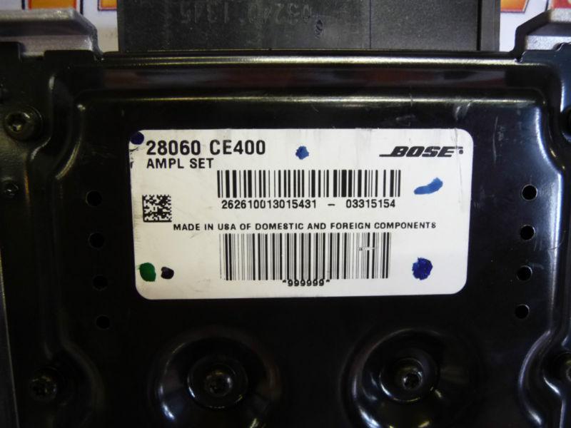 Purchase 03 04 NISSAN 350Z CPE BOSE AMPLIFIER 28060-CE400 OEM in ...