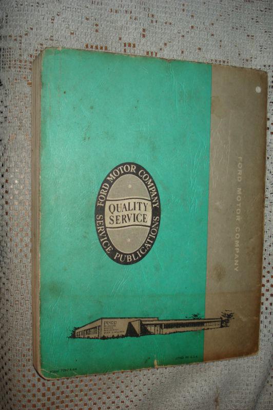 Buy 1964 FORD TRUCK SHOP MANUAL ORIGINAL TRUCK SERVICE BOOK OEM REPAIR ...