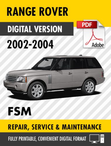 Buy 2002-2004 LAND ROVER RANGE ROVER L322 REPAIR SERVICE MANUAL / WORKSHOP MANUAL in Henderson ...