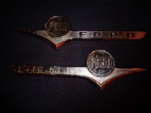 Buy 1956 Ford F350 F-350 Truck Hood Emblems Badges 15720A - 15721A ...
