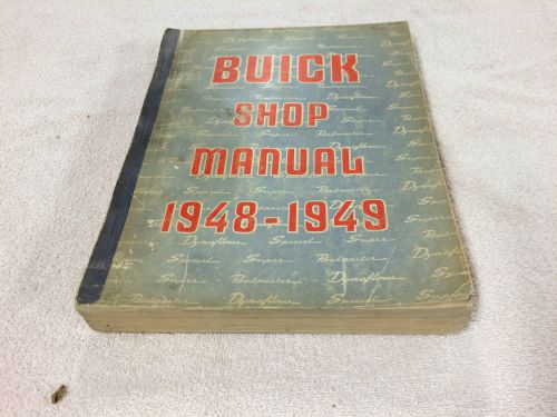 Buy 1948-1949 BUICK SHOP MANUAL ORIGINAL SERVICE BOOK in East Palatka ...
