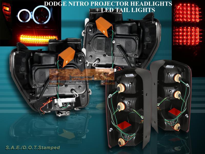 Buy NITRO CCFL HALO RIMS PROJECTOR HL AMBER LED SIGNAL CORNER PAIR ...