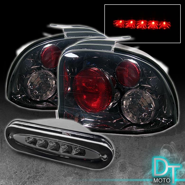 Buy SMOKED 95-99 DODGE NEON ALTEZZA REAR TAIL LIGHTS +FULL LED 3RD ...