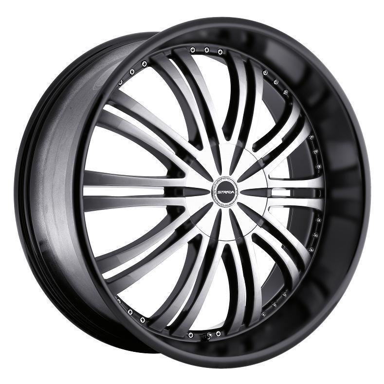 Purchase 22" Inch 5x4.5 Black Machined Wheels Rims 5 Lug Acura Ford ...