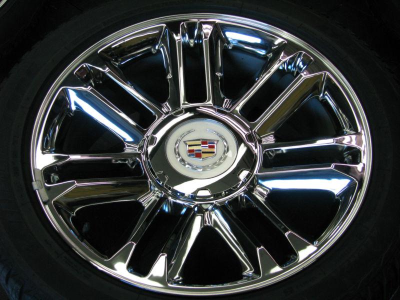 Buy 22" OEM CHROME ESCALADE WHEELS FACTORY CADILLAC RIMS TIRES 5358 in ...