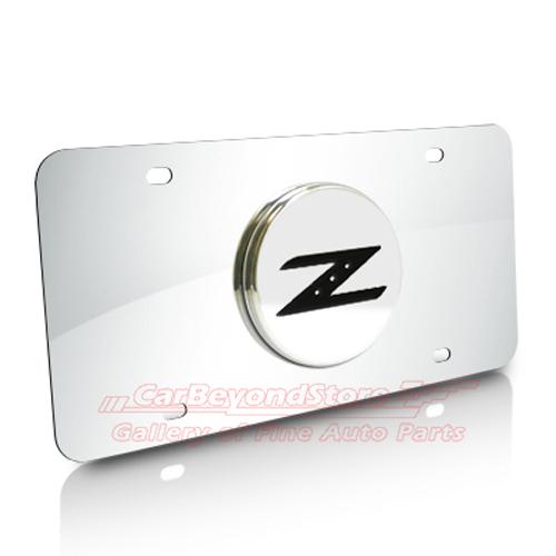 Buy Nissan 350Z Z Logo Chrome Stainless Steel License Plate, Lifetime ...