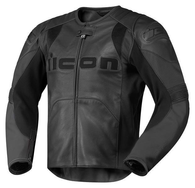 Find Icon Overlord Prime Leather Motorcycle Jacket Stealth SM/Small in ...
