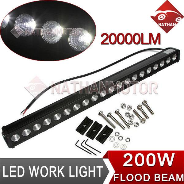 Sell 200W LED Cree Offroad Work Light Bar Flood 12V 24V SUV Cab ATV ...