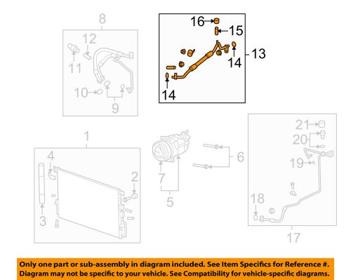 Sell GM OEM A/C Condenser, Compressor Lines-Pressure Hose Seal 24436645 ...