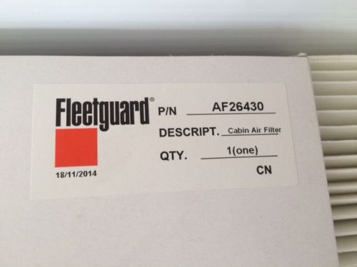 Sell AF26430 FLEETGUARD CABIN AIR FILTER 5944 C15944 PA10184 89316 ...
