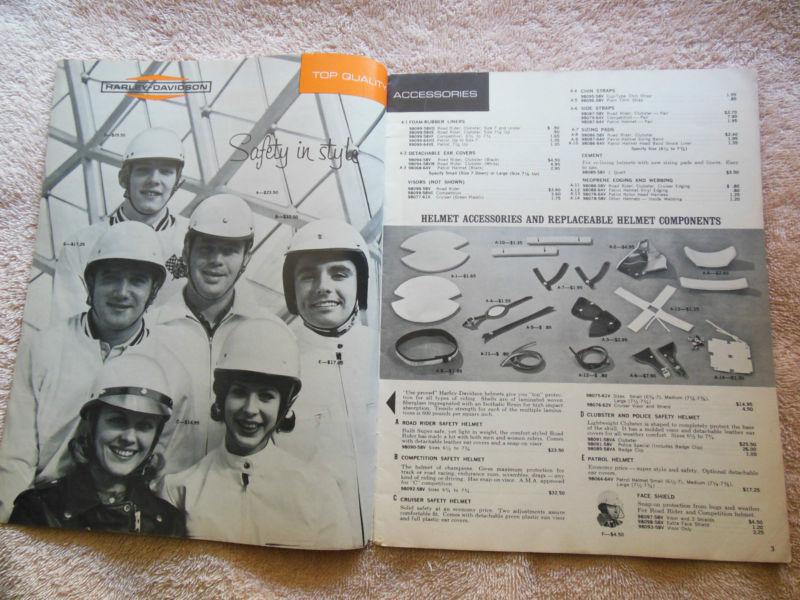 Sell 1965 HARLEY DAVIDSON ACCESSORY CATALOG BROCHURE PANHEAD ELECTRA ...