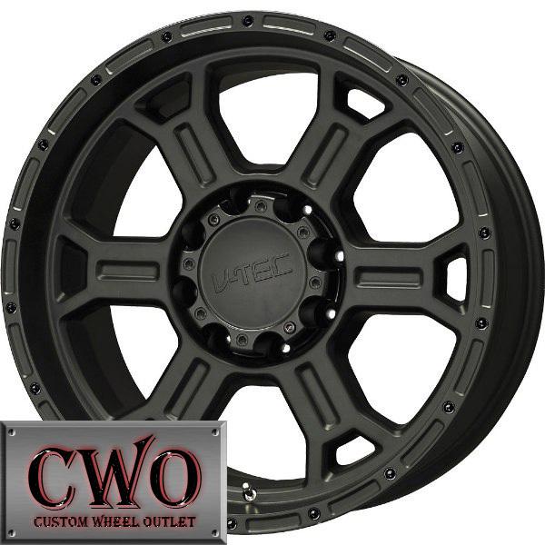 Purchase 17 Black V-Tec Raptor Wheels Rims 8x165.1 8 Lug Chevy GMC ...