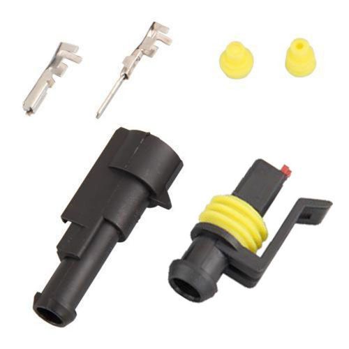 Purchase 10 Kit Set CAR Universal 1 PIN Way Sealed Wire Connector Plug ...