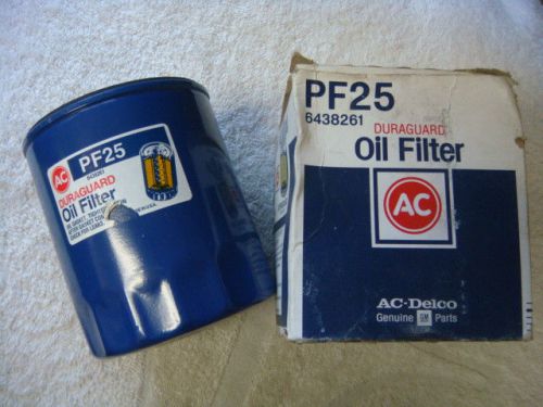 Purchase NOS BNIB VINTAGE CHEVROLET GMC AC-DELCO DURAGUARD OIL FILTER PF25 in Fresno, California ...