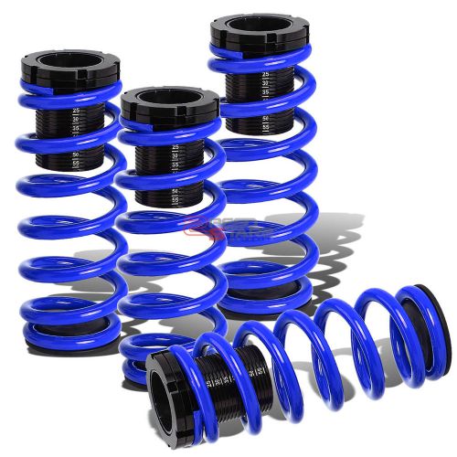 Purchase LOWERING SUSPENSION ADJUSTABLE COILOVER+BLUE SPRINGS FOR 85-98 ...