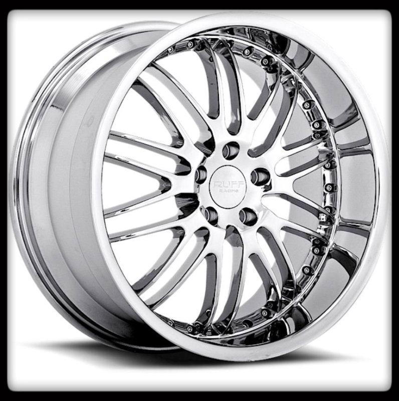 Purchase 20x10 & 20x8.5 20" RUFF RACING R281 CHROME CAMARO MUSTANG ...