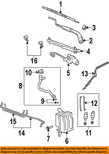 Purchase GM OEM 20913315 Wiper & Washer-Windshield-Wiper Frame in Union ...