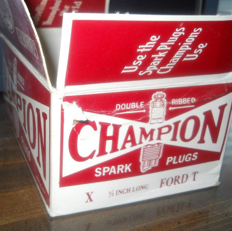 Purchase * VINTAGE * EMPTY * CHAMPION SPARK PLUG BOX FORD MODEL T - X 1 ...
