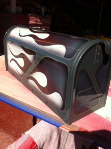 Buy Hot Rod Rat Rod Custom Painted Flamed Mailbox Home Shop Garage ...