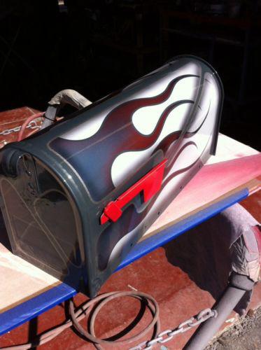 Buy Hot Rod Rat Rod Custom Painted Flamed Mailbox Home Shop Garage ...