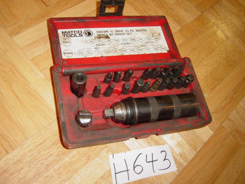 Buy MATCO TOOLS 21 PIECE 3/8 DRIVE MASTER IMPACT BIT DRIVER SET SID23PB ...