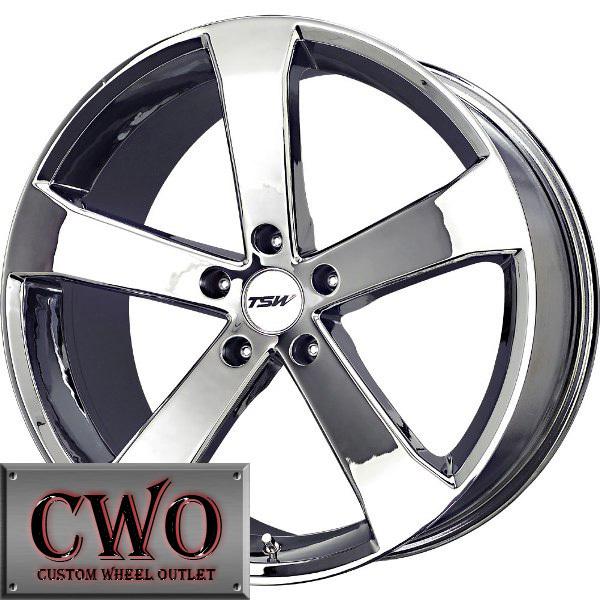 Buy 18 Chrome Tsw Vortex Wheels Rims 5x114.3 5 Lug Mustang 350Z G35 ...