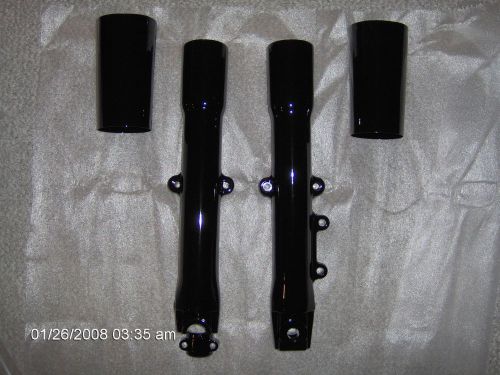 Buy Harley Davidson Fat boy front fork sliders/legs-GLOSS BLACK POWDER ...