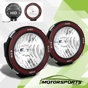 Buy 2x7" 35W 6000K Xenon HID 4x4 Off Road Light Mount on Grill Guard ...