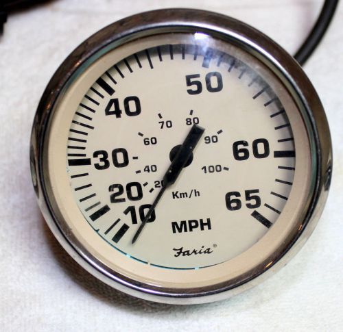 Buy Faria marine boat Speedometer 0-65 MPH - SE9899B plus pitot tube ...