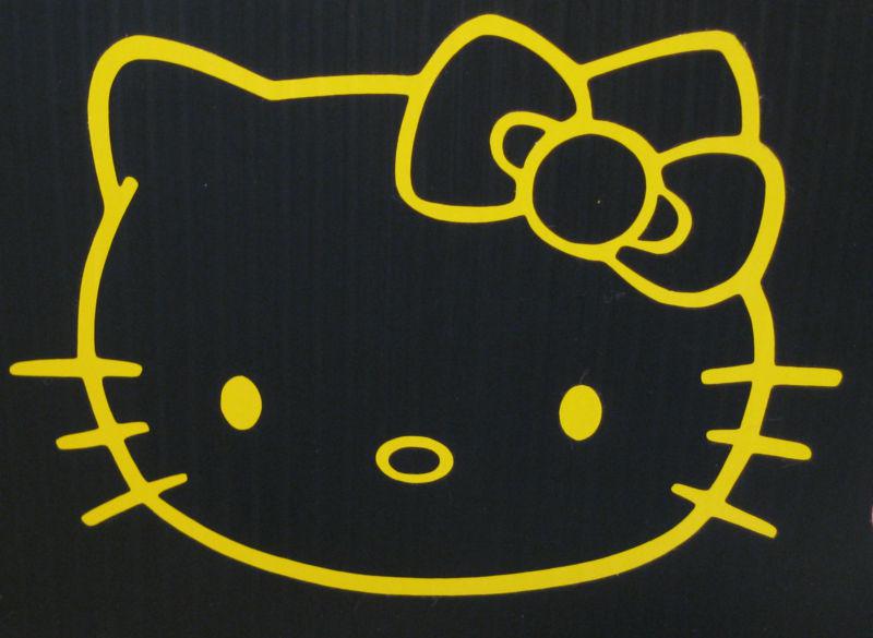 Buy HELLO KITTY VINYL STICKER DECAL- honda subaru euro vw suv truck car ...