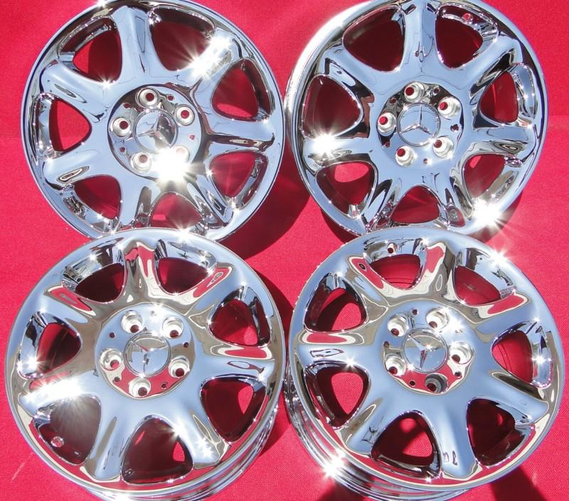 Buy NEW CHROME 16" MERCEDES BENZ S430 S500 S350 S600 CHROME OEM WHEELS ...