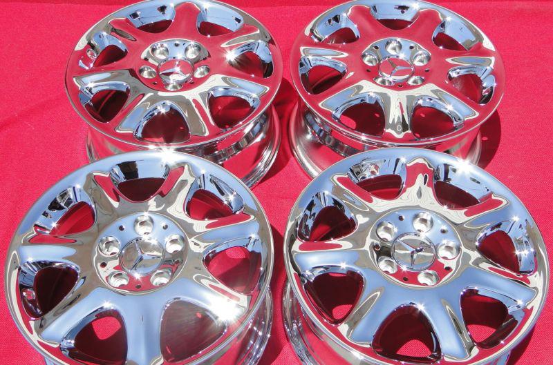 Buy NEW CHROME 16" MERCEDES BENZ S430 S500 S350 S600 CHROME OEM WHEELS ...