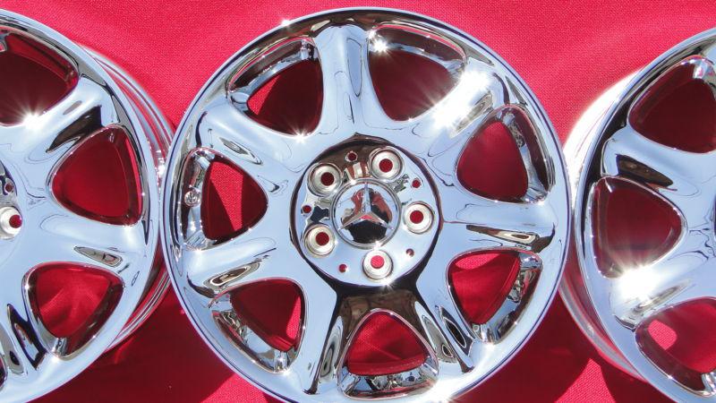 Buy NEW CHROME 16" MERCEDES BENZ S430 S500 S350 S600 CHROME OEM WHEELS ...