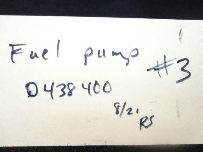 Buy fuel pump#0438400,438400 JOHNSON/EVINRUDE 1997-2001 40-250 HP ...