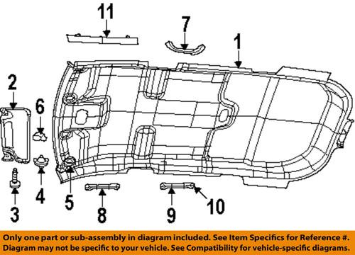 Buy DODGE OEM 1DE55DW1AB Interior-Roof-Rear Header Trim in Brunswick ...
