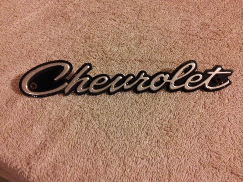 Buy 1960's vintage Chevrolet script emblems - two different emblems ...