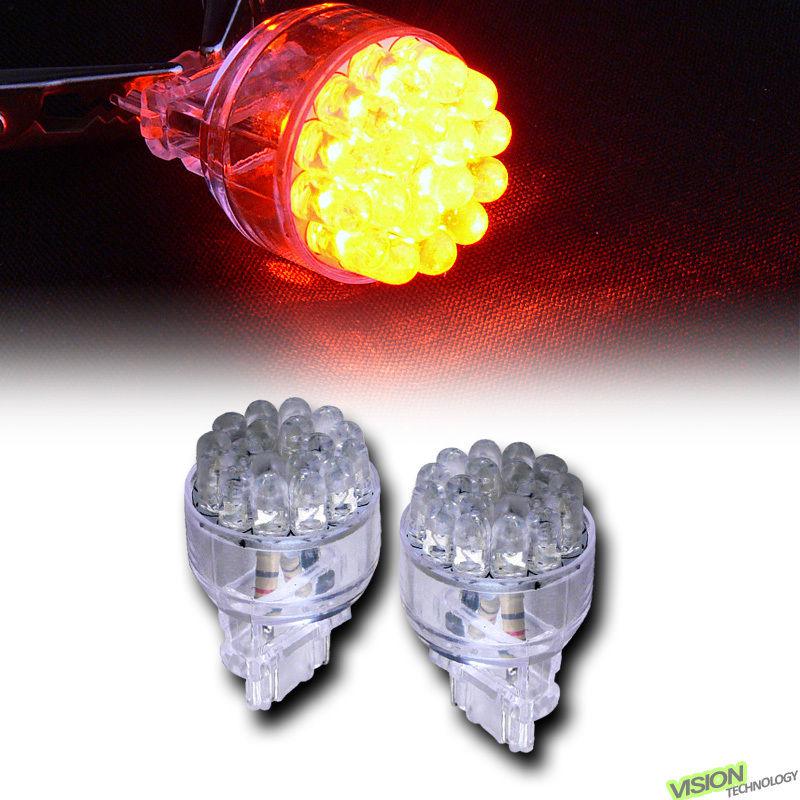 Find 2pc Amber/Orange 3157 24 LED Taillight Taillamp Light Bulbs 12V ...