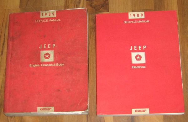 Find 1989 Jeep CHEROKEE/WRANGLER/COMANCHE/WAGONEER/GRAND WAGONEER Service Manual SET in Pigeon ...