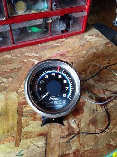 Find Vintage Sun Super Tach II 8,000 RPM Tachometer Hot Rat Rod in Port ...