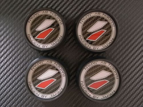 Find 4 x Lenso Raiden Wheel Center Cap 67mm 62mm Black Hub Caps JDM in ...