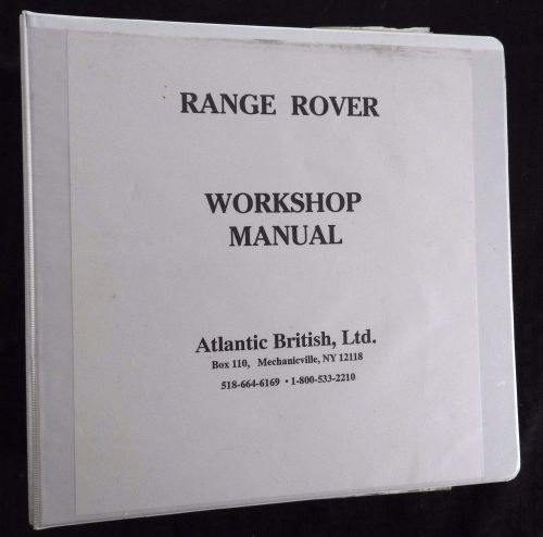 Find 1988 1989 1990 1991 RANGE ROVER CLASSIC SERVICE REPAIR MANUAL ...