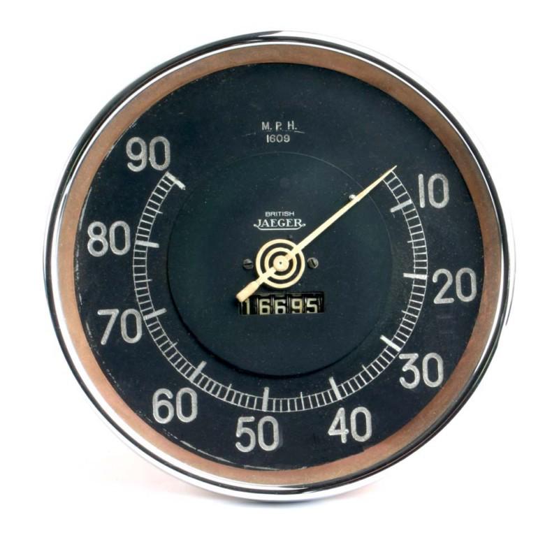 Find Vintage Jaeger Speedometer - Rare 6" Diameter - Bentley Bugatti ...