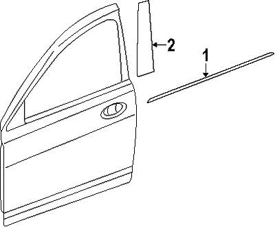 Find DODGE XV16TZZAA GENUINE OEM FACTORY ORIGINAL BODY SIDE MLDG in ...