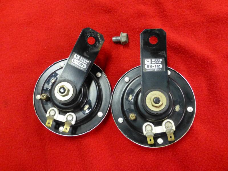 Sell 82-86 1982 HONDA CB450SC CB450 NIGHTHAWK NIKKO LOW/HIGH TONE HORNS ...