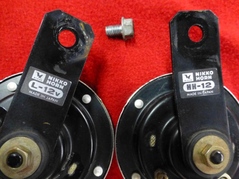 Sell 82-86 1982 HONDA CB450SC CB450 NIGHTHAWK NIKKO LOW/HIGH TONE HORNS ...