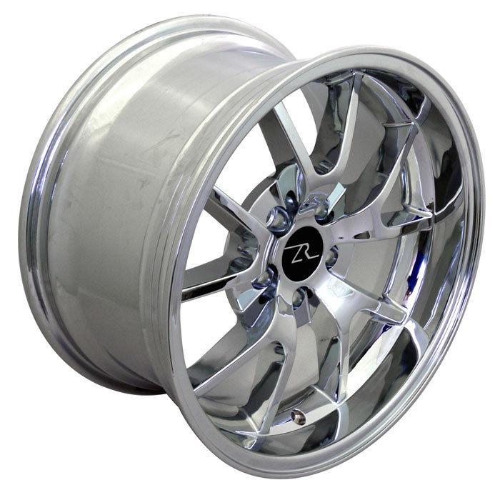 Sell Chrome Mustang ® FR500 Wheels 18x9 & 18x10 Rims 18 Inch Deep Dish ...