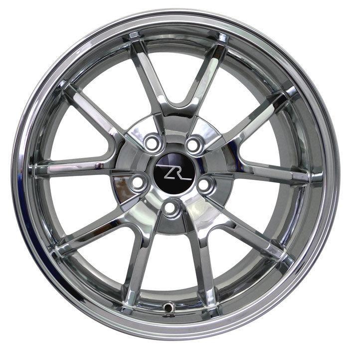 Sell Chrome Mustang ® FR500 Wheels 18x9 & 18x10 Rims 18 Inch Deep Dish ...